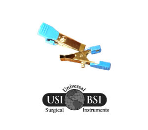 ECG Clips (Flat - Blue) - Universal Surgical Instruments