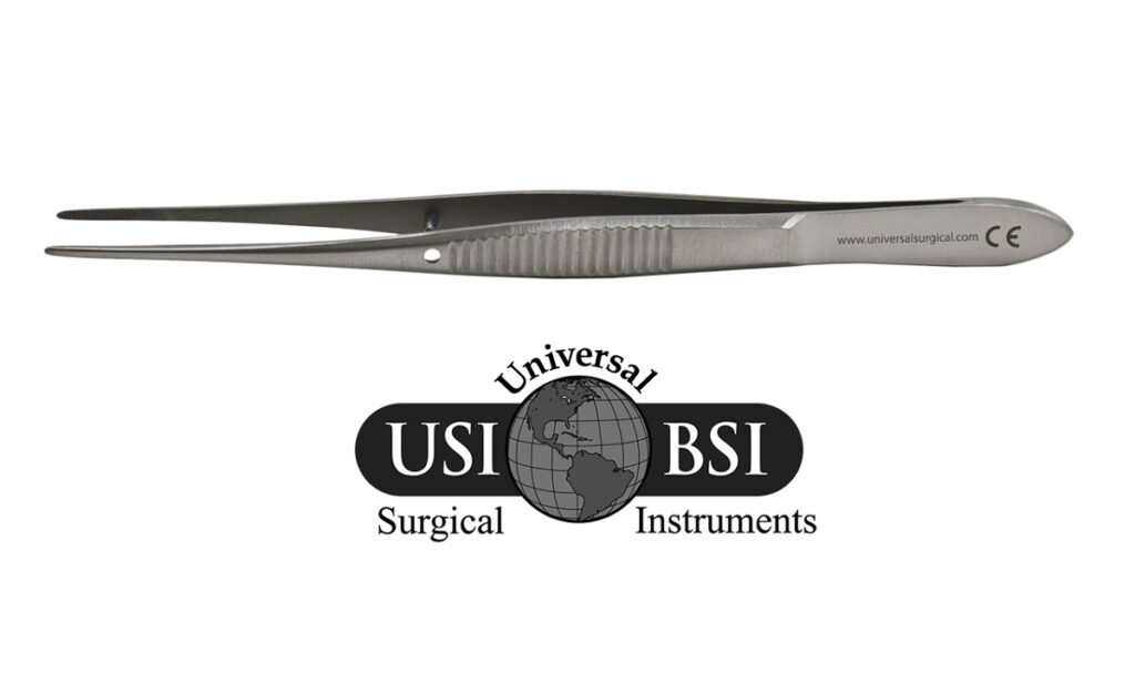Eye Dressing Forceps (Serrated) - Universal Surgical Instruments
